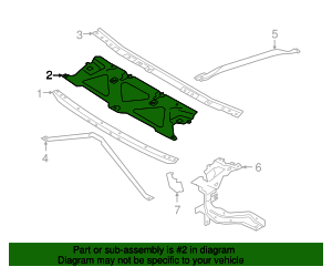 51-64-7-383-855 - Radiator Support Panel 2017-2022 BMW ...