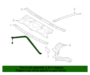 51-64-7-357-211 - Center Brace 2016-2024 BMW | BMW OEM Parts