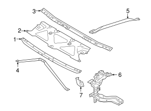 51647357205 - 2016-2024 BMW Upper Reinforced (51-64-7-357-205) | BMW of ...