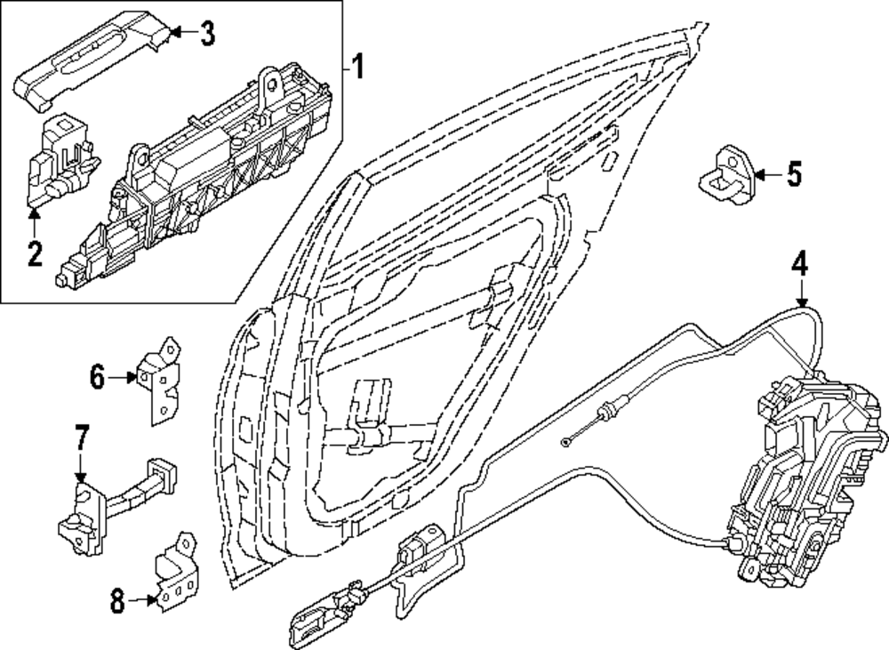 81420-DO200 - Lock Actuator 2024-2025 Kia EV9 | Kia.Parts Store