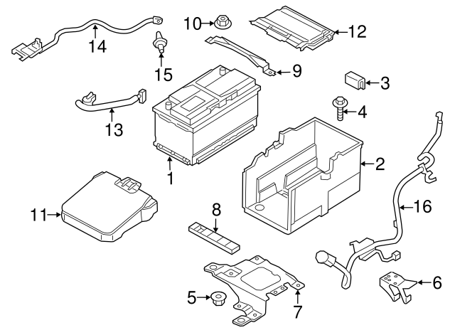 F1FZ-10C679-E - Negative Cable 2012-2019 Ford | Ford Parts Center