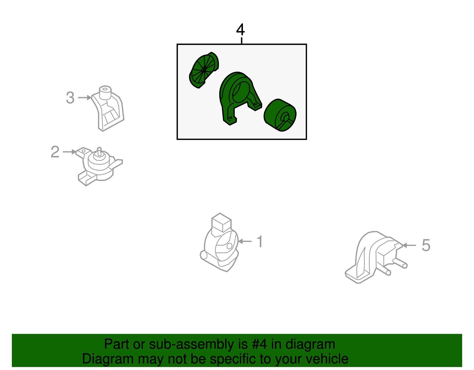 2010-2012 Hyundai Santa Fe Rear Mount 21930-2B000 | OEM Parts Online