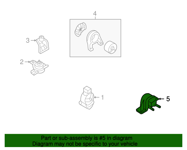 2010-2012 Hyundai Santa Fe Trans Mount 21830-2P500 | OEM Parts Online