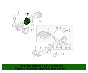 13627566984 - 2003-2006 BMW Mass Air Flow Sensor (13-62-7-566-984 ...