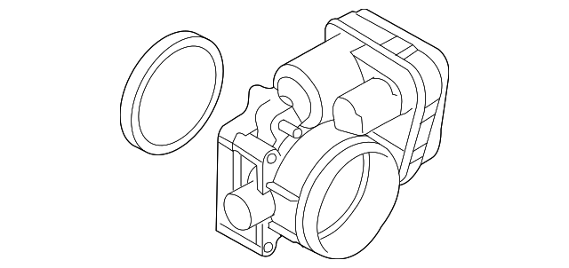 13547502444 - 2001-2006 BMW Throttle Body (13-54-7-502-444) | BMW of ...