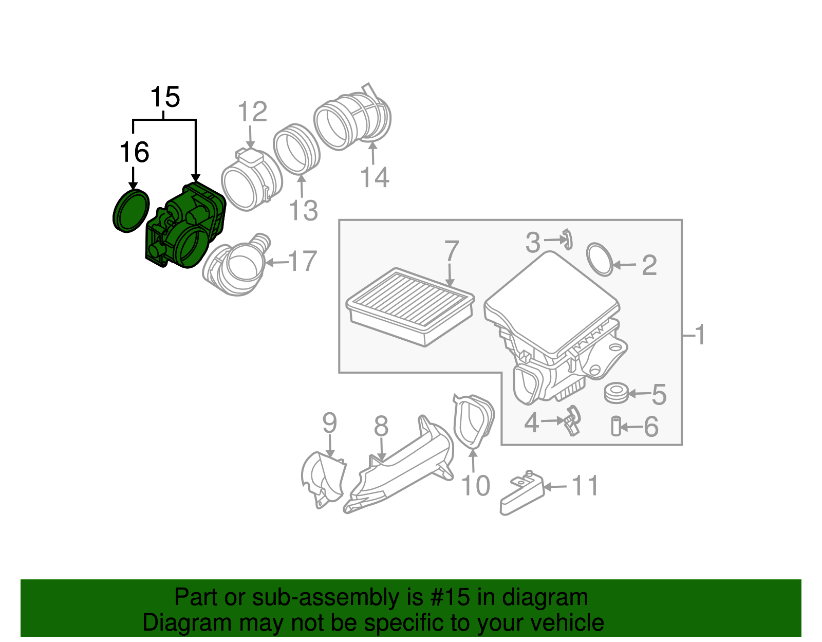 13-54-7-502-444 - Throttle Body 2001-2006 BMW | AutoNation Parts