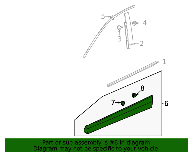 2020-2024 Buick Encore GX Molding 42810318 GM | GMPartsDirect.com