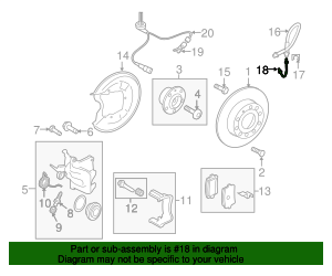 1K0-611-764-L - Brake Line 2006-2015 Audi | Audi OEM Parts