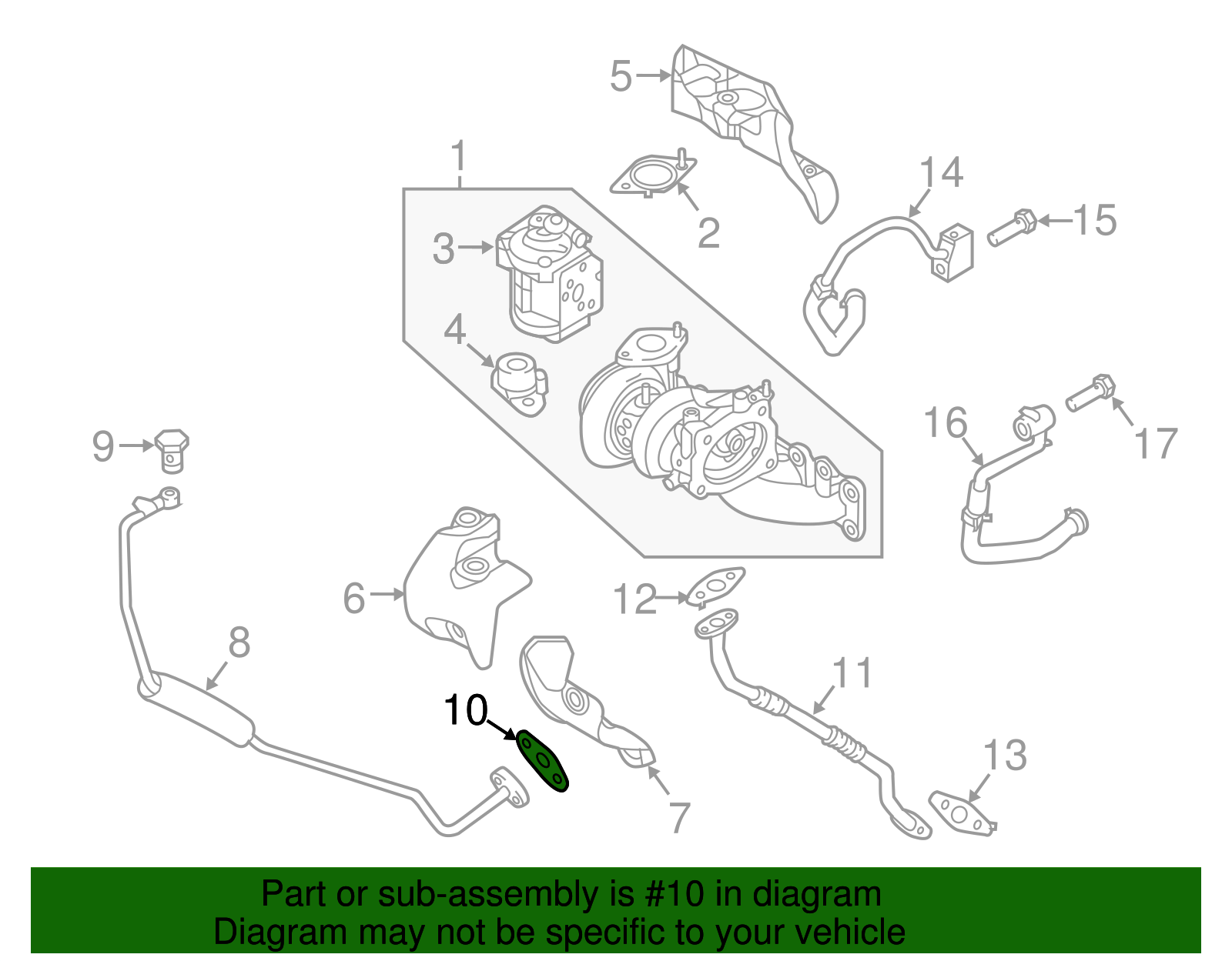 2011-2025 Hyundai Oil Feed Tube Gasket 28246-2G400 | Hyundai Wholesale ...