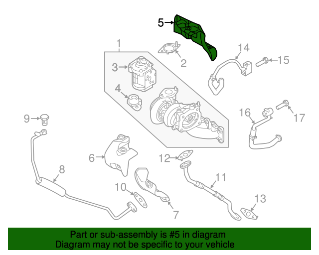 Hyundai - 28524-2GTA2 - Upper Shield - 2015-2019 Hyundai | OEM Hyundai ...