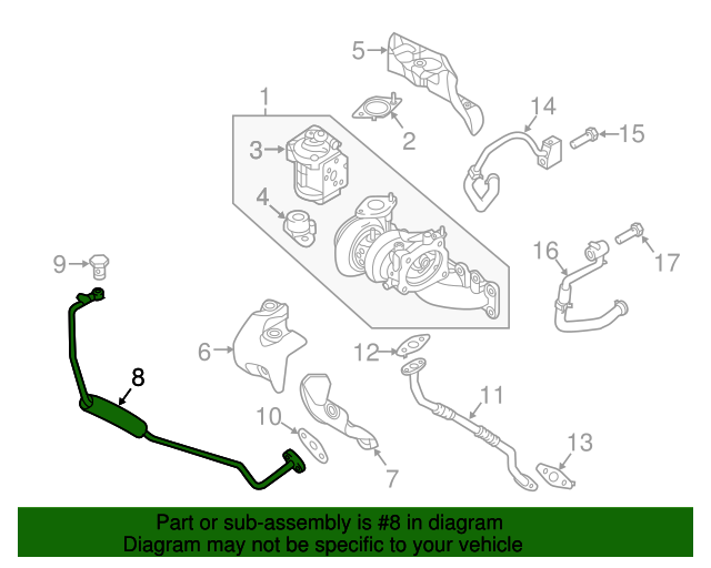 2015-2017 Hyundai Oil Feed Tube 28240-2GTA1 | OEM Parts Online