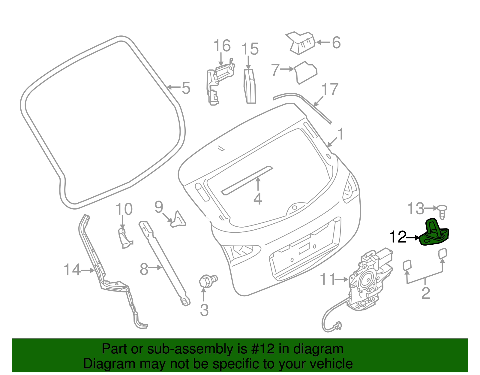 2009-2020 Infiniti Striker 90570-1AA0A | OEM Parts Online