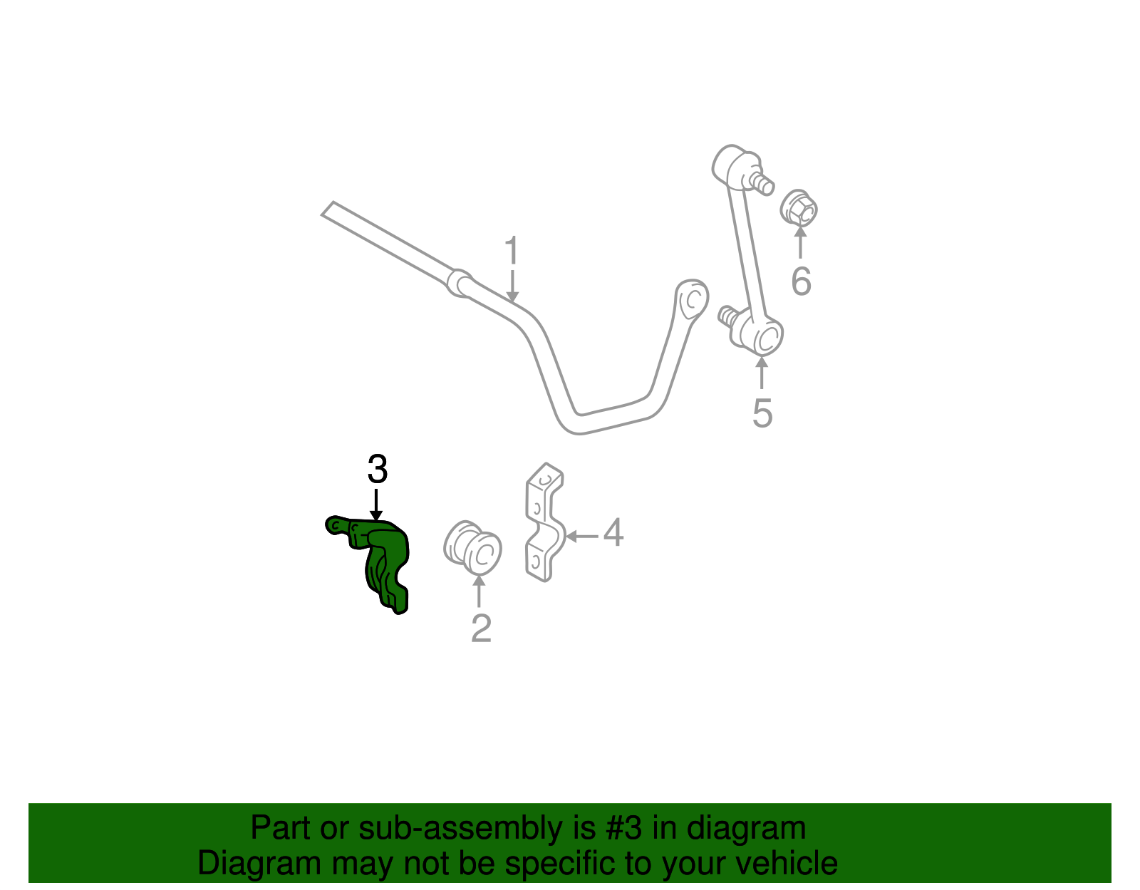 2002-2008 Toyota Stabilizer Bar Bracket 48832-06020 | Discount Parts ...