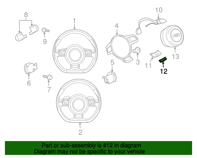 420-419-685-A - Emblem 2014-2015 Audi R8 | Audi OEM Parts