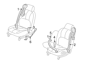 2000-2002 GM Buckle End 12457546 | GMPartsDirect.com