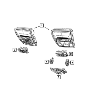 2019-2024 Ram 1500 Overhead Console 7KX251X7AA | Mopar eStore
