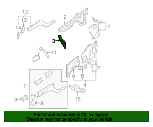 2009-2014 Nissan Cube Front Panel F4190-1FAMA | QuirkParts