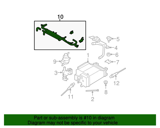 2005-2008 Subaru Forester PCV Tube 11849AA111 | Subaru Parts Store