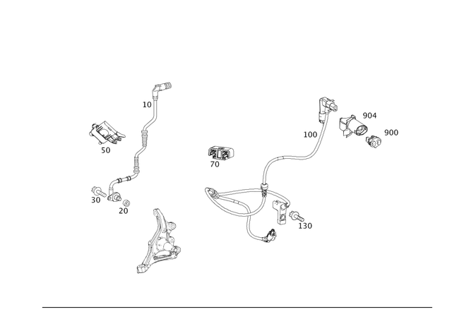 Rotational Speed Sensor - Part #204-540-05-17 | Mercedes Parts Center