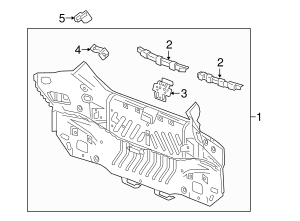 2016-2019 Chevrolet Volt Rear End Panel 84132396 GM | GMPartsDirect.com