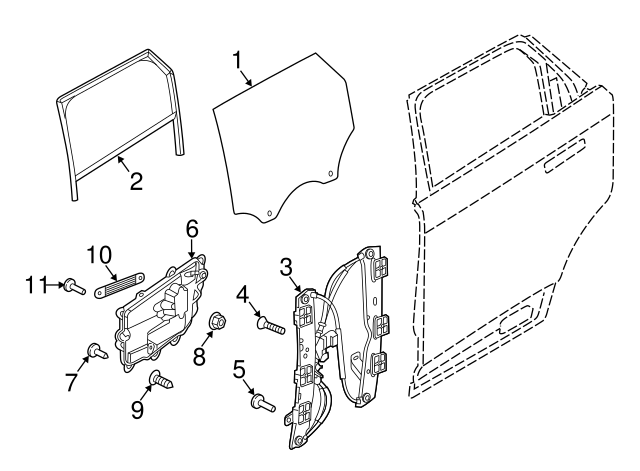 Pillar Molding Retainer Nut - 2012-2023 Land Rover (LR114151) | Land ...