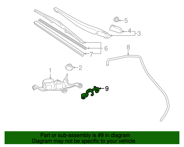 85391-48021 - Washer Nozzle - 2010-2015 Toyota | Lithia Toyota Parts