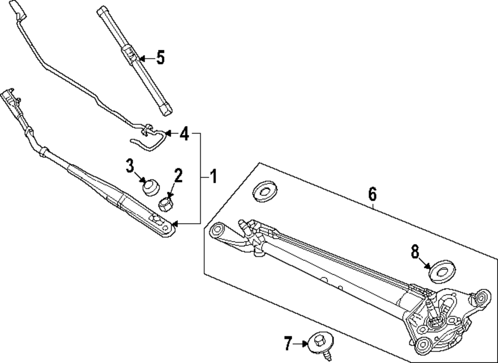76630-3A0-A01 - Wiper Blade - 2023-2025 Honda CR-V | Conicelli Honda