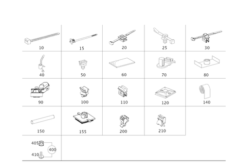 Loom Ties, Cable Mounting Parts and Grommets for 2020 Mercedes-Benz S ...