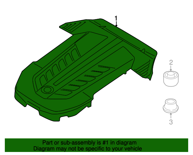 13717566413 - 2010-2015 BMW 760Li Engine Cover (13-71-7-566-413) | BMW ...