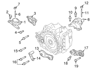 Genuine OEM Ford - Upper Trans Mount DA5Z-6038-B | OEM Ford Parts ...