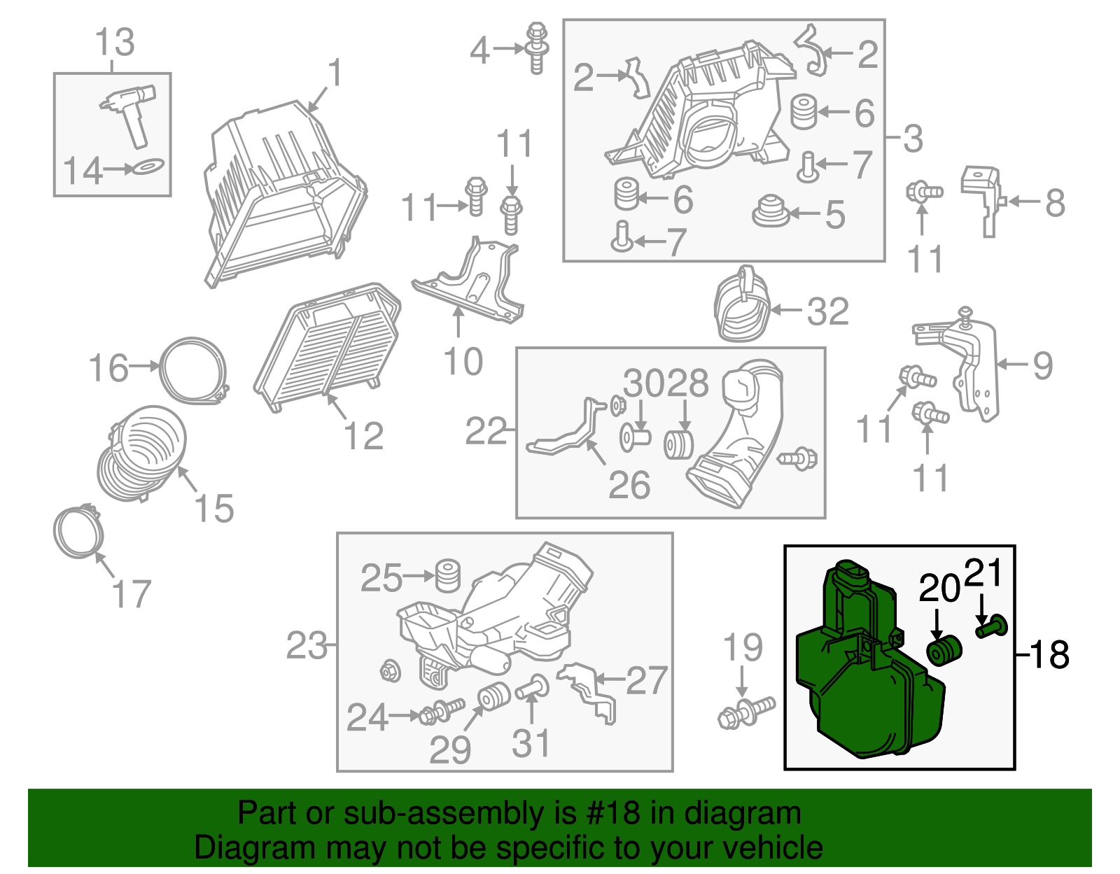 17230-5LA-A00 - 2015-2016 Honda CR-V - Chamber Assembly Resonator ...