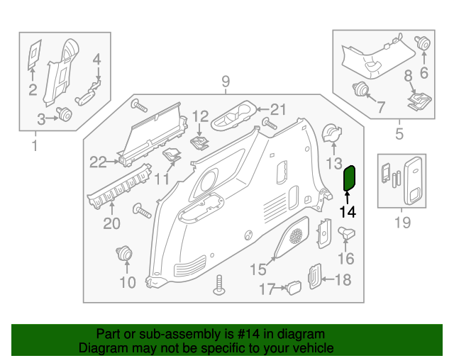 2015-2021 Kia Sedona Blank Cover 85746-A9000GBU | TascaParts.com