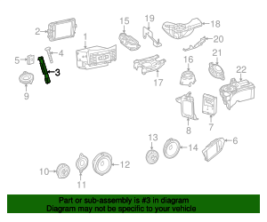 212-680-03-84 - Display Unit Bracket 2010-2016 Mercedes-Benz ...