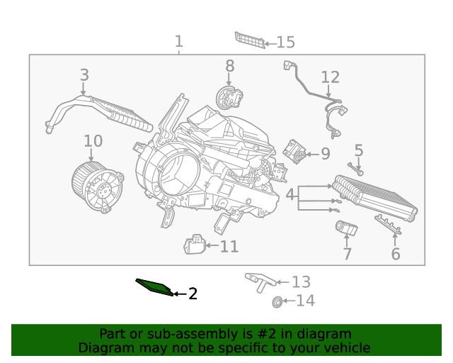 2020-2024 Toyota AC & Heater Assembly Packing 87417-0E010 | Toyota ...