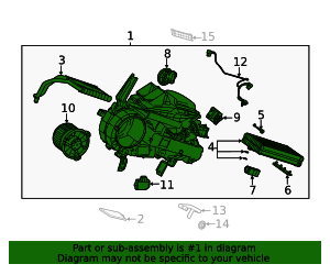 87030-0E080 - AC & Heater Assembly - 2020-2023 Toyota Highlander ...
