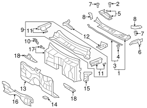 55223-50093 - Insulator For 2007-2017 Lexus | Lexus OE Parts