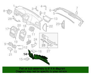 84761-2F000NM - Lower Panel 2004-2006 Kia | Kia.Parts Store