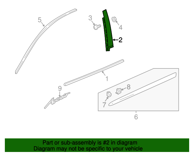 2018-2020 Buick Enclave Applique 84252225 | QuirkParts
