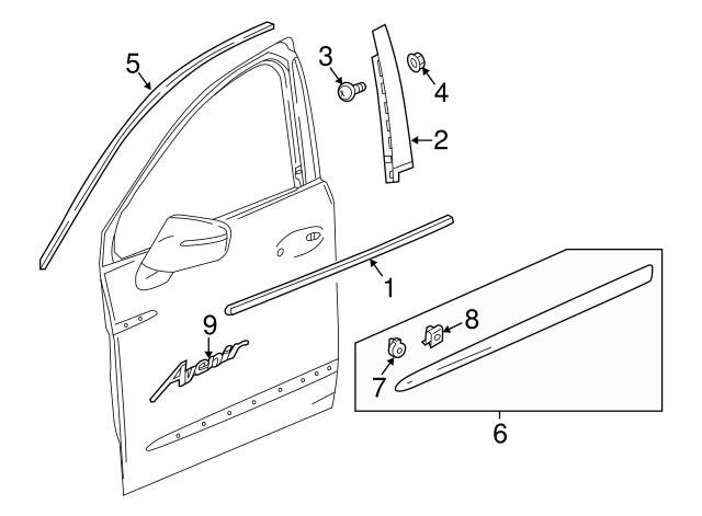 2018-2020 Buick Enclave Applique 84252225 | QuirkParts