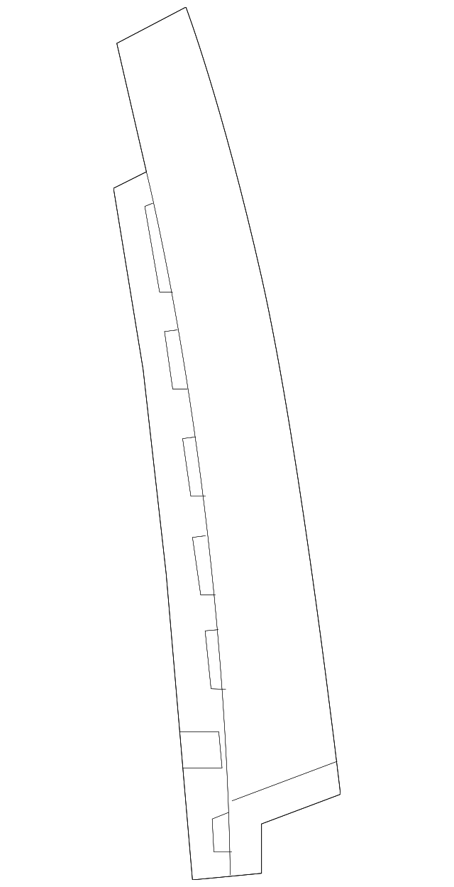 2018-2023 Buick Enclave Front Passenger Side Door Window Frame Rear ...