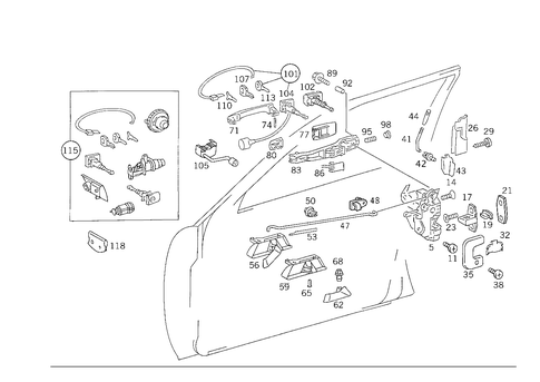 Locking System for 1984 Mercedes-Benz 300 TD | Mercedes-Benz USA Parts