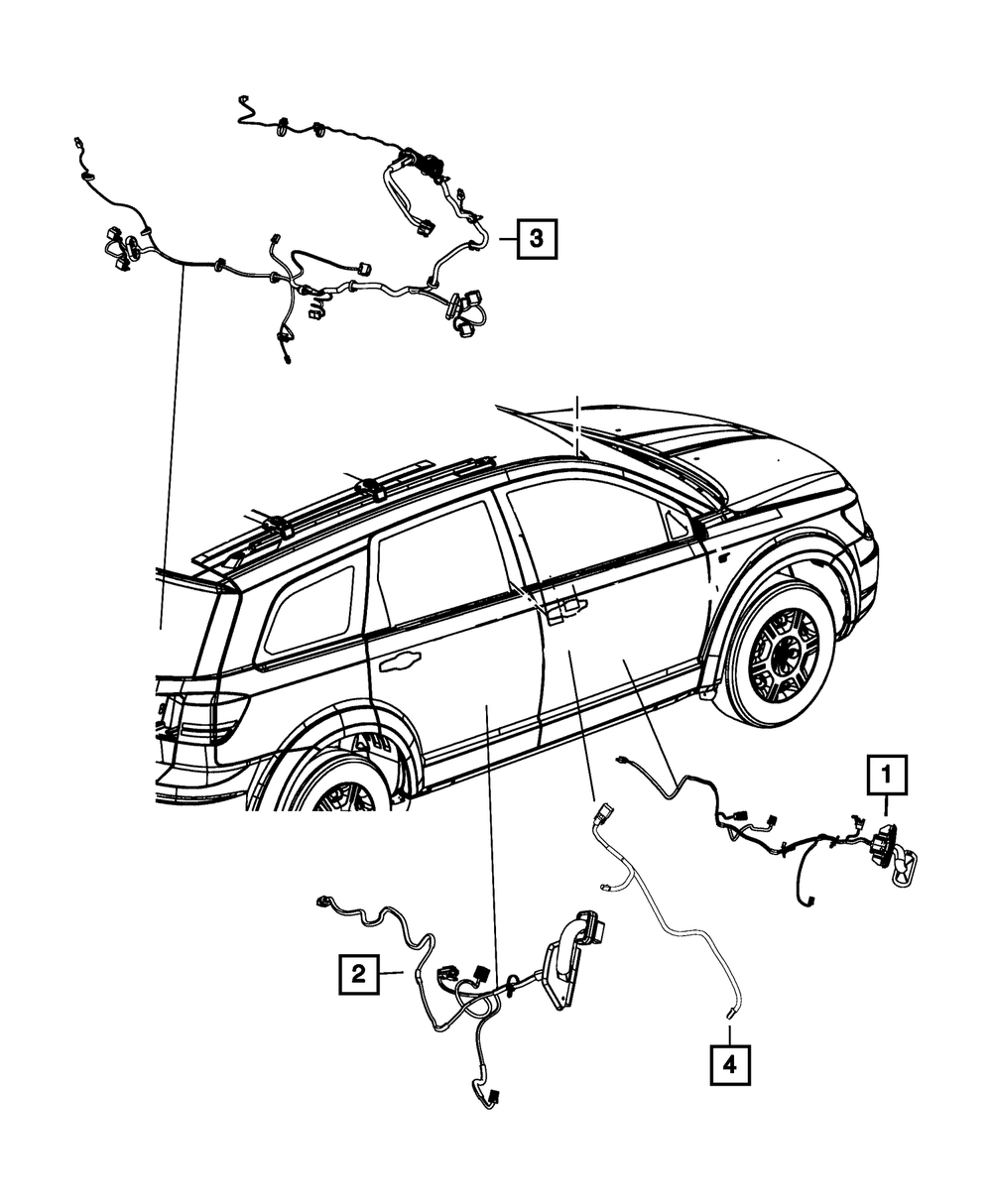 2011-2020 Dodge Journey Lift-Gate Wiring 68096863AF | Mopar eStore