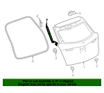 2017-2024 Cadillac XT5 Driver Side Liftgate Power Assist Actuator ...