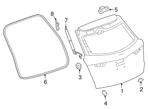 2017-2021 Cadillac XT5 Lift Gate 85158021 | Auto Parts Express