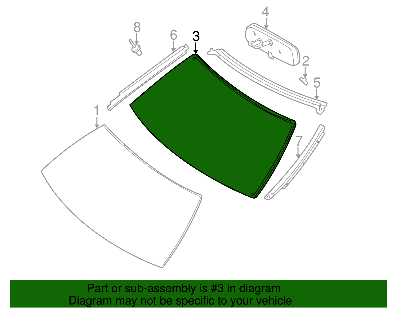 04562-12010 - Windshield Seal Kit - 1988-2020 Toyota | Toyota Parts ...