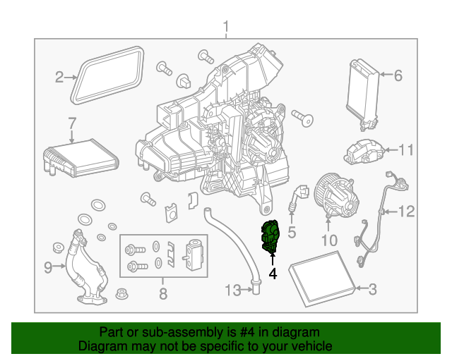 000-906-83-04 - Actuator 2016-2023 Mercedes-Benz Metris | Mercedes-Benz ...