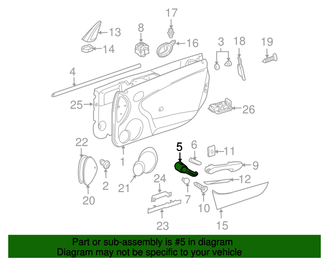 Genuine Pull Handle for 2005-2008 Mercedes-Benz | OEM Part# 171-727-07 ...