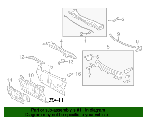 2005-2018 Toyota Dash Panel Plate 55239-06020 | Toyota Parts Center