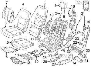 52107261791 - 2012-2020 BMW Back Panel Trim (52-10-7-261-791) | BMW of ...