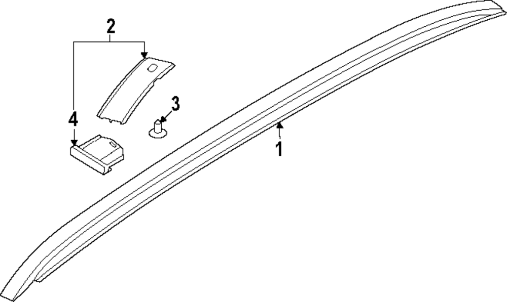 2023-2025 Genesis GV60 Roof Rail 87280-CU100 | OEM Parts Online